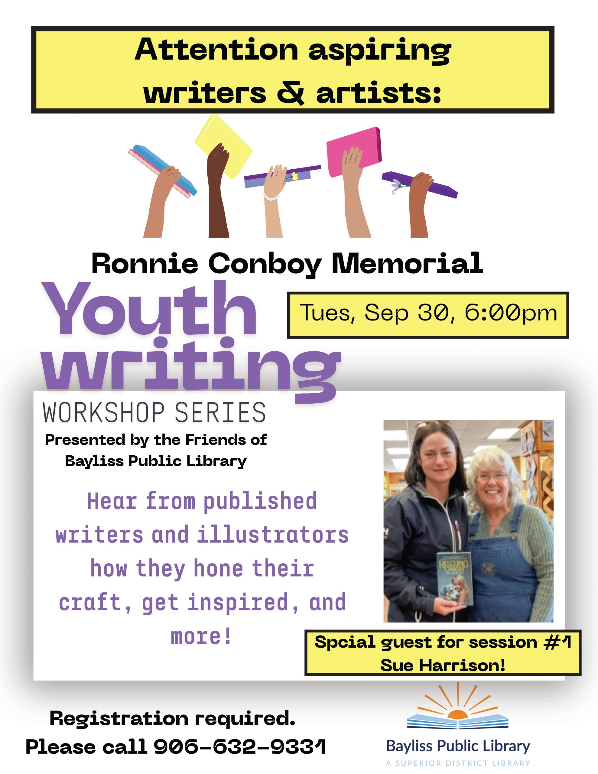 Youth Writing Workshop Series Begins at Bayliss Library in the Soo - UPPAA